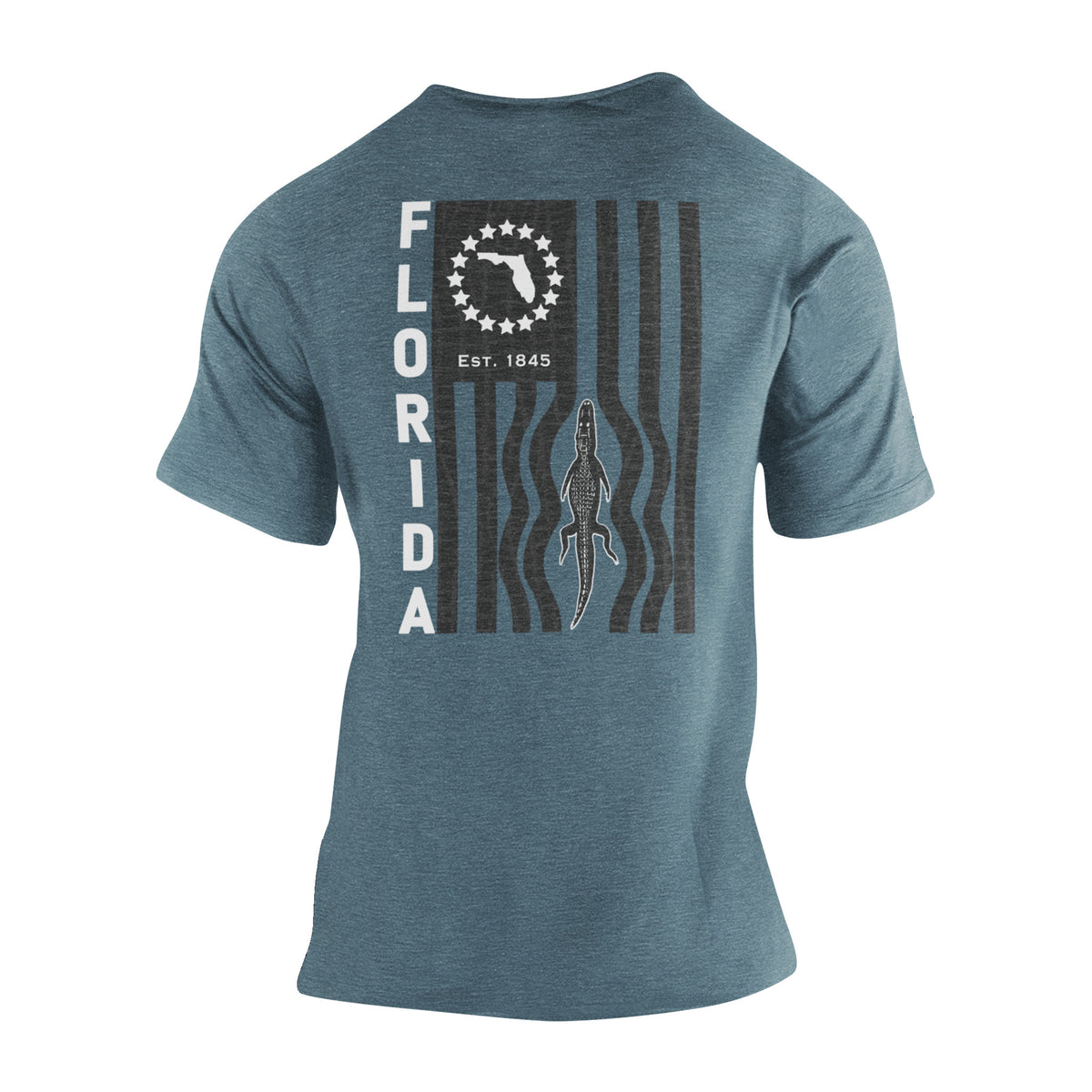 Florida Livin' Flag - Grey/White – Florida Patriot Apparel Company