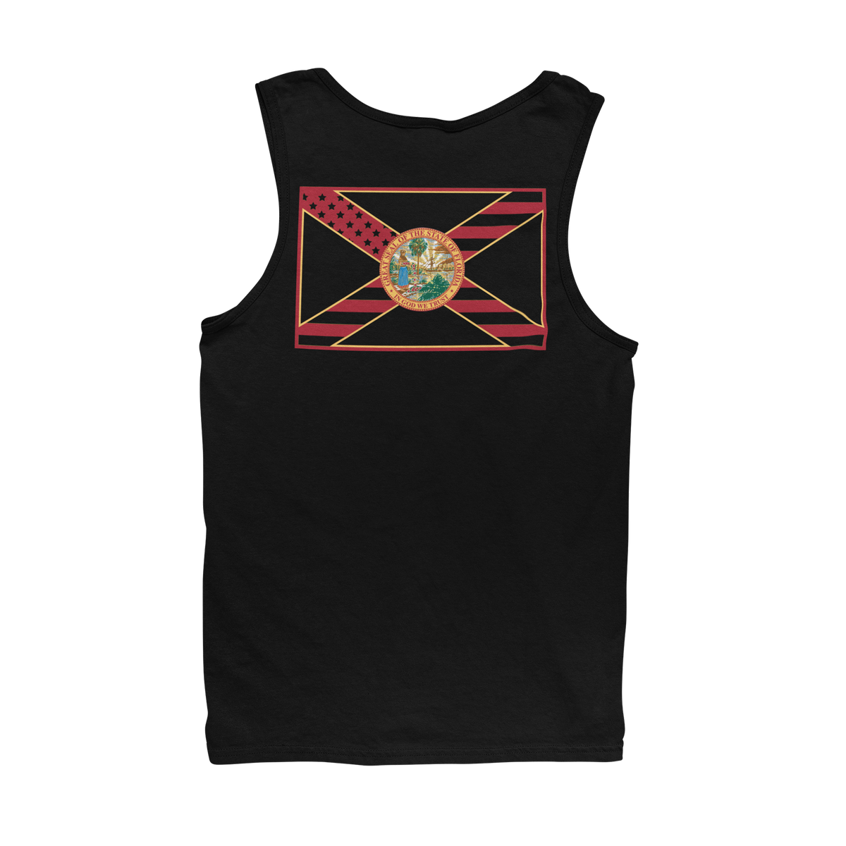 Florida Flag W/ Stars and Stripes Inlay Tank - Traditional Red/Gold ...